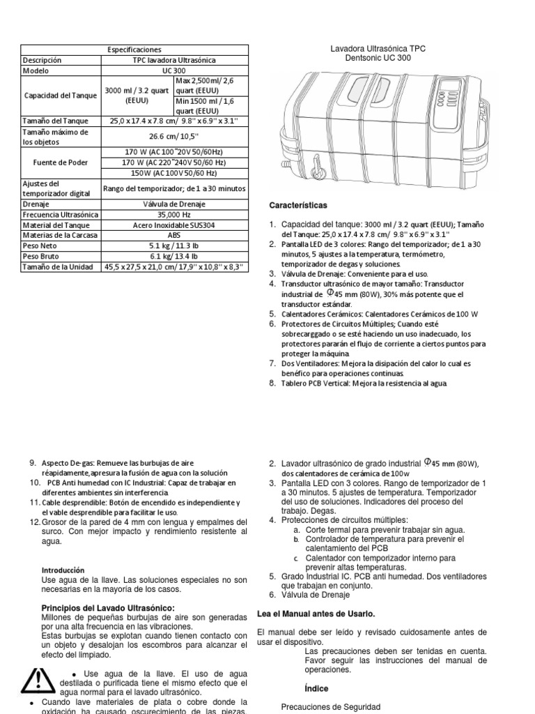 Manual UC 300-2 | PDF | Tanques | Agua