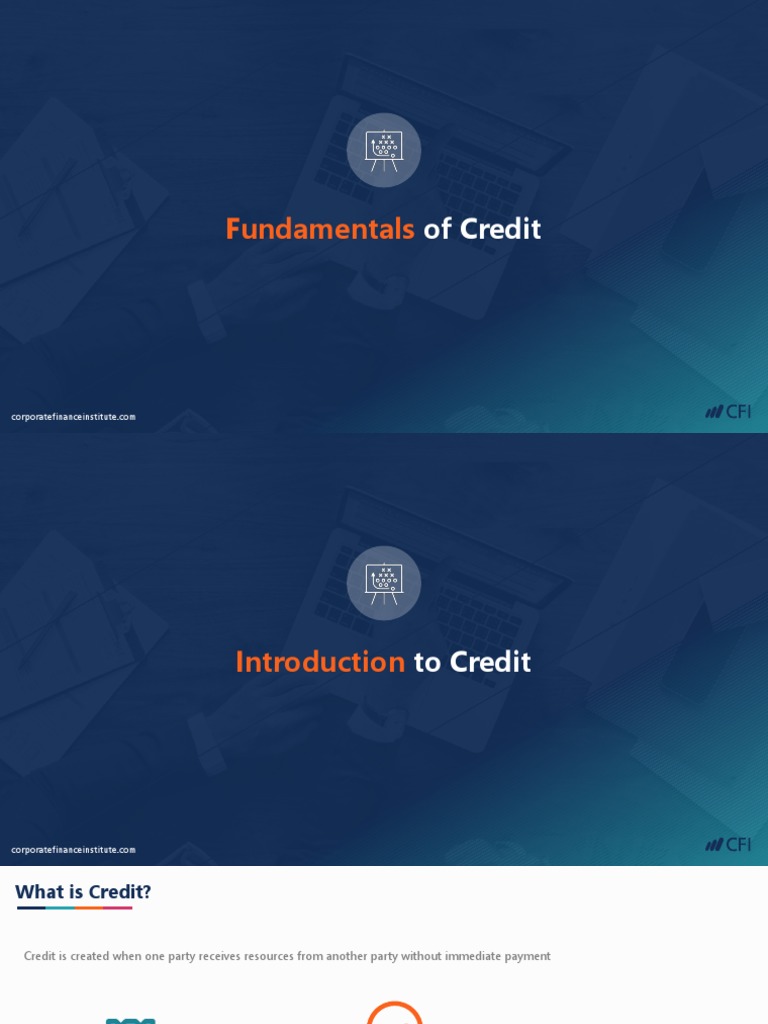 Fundamentals: of Credit | PDF | Loans | Credit