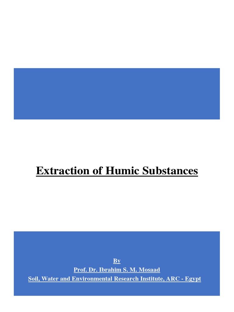 Humic Acid Extraction Techniques | PDF | Soil | Materials