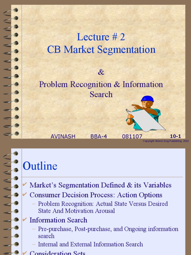 Lecture # 2 CB Market Segmentation: & Problem Recognition & Information Search | PDF | Market ...