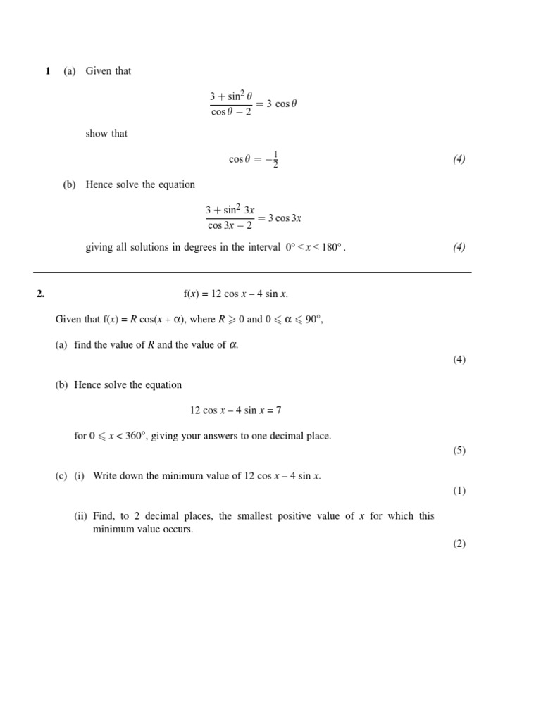 Advanced Math Problem Solving | PDF | Circle | Trigonometric Functions