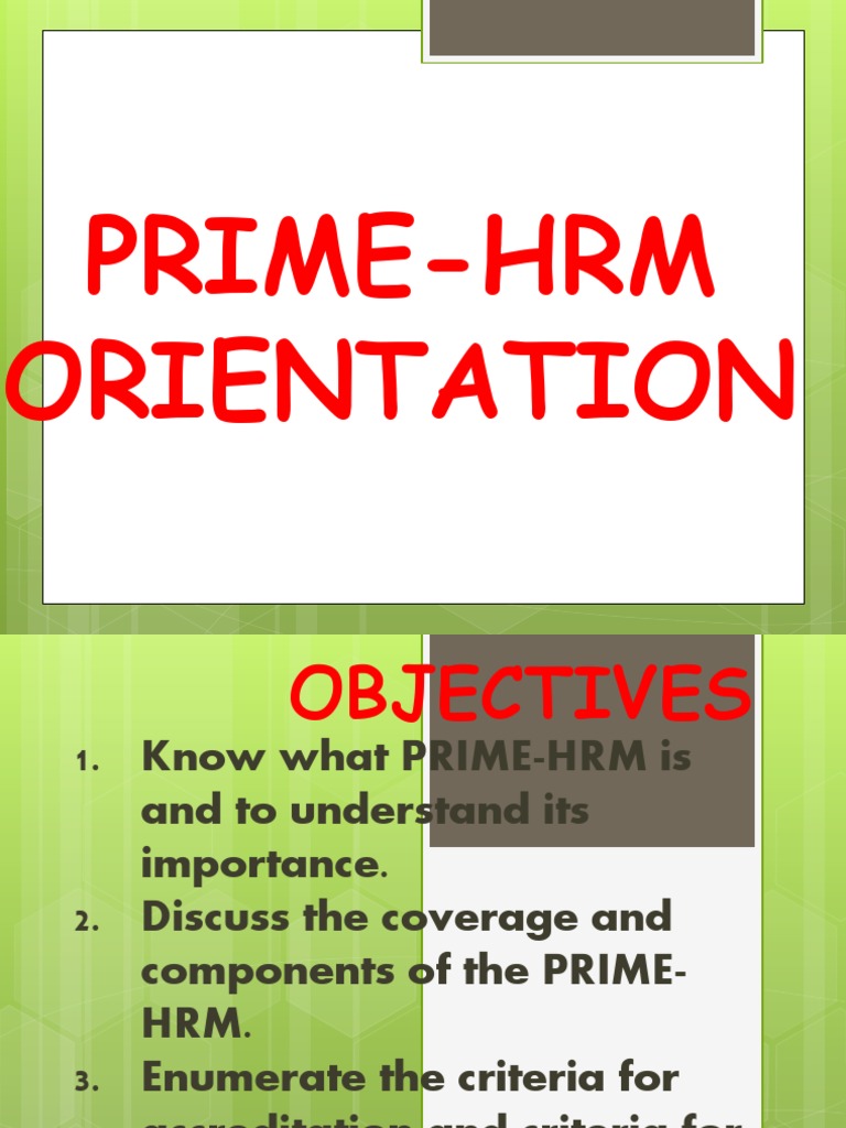 Prime-Hrm Orientation | PDF | Human Resource Management | Human Resources