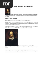 William Shakespeare Leaflet | PDF | William Shakespeare | Theatre