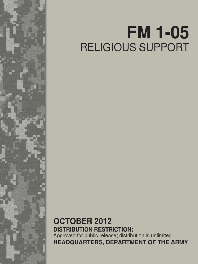 Army Religious Support Manual FM 1-05 | PDF | History