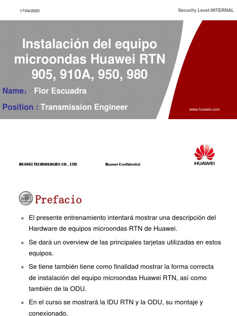 RTN Hardware Description & Installation | PDF | Ingeniería en telecomunicaciones | Electromagnetismo