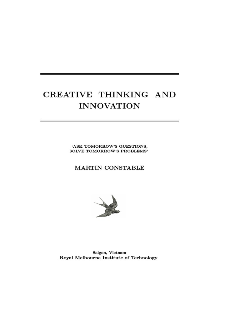 Creative Thinking and Innovation: Martin Constable | PDF | Black Berry ...