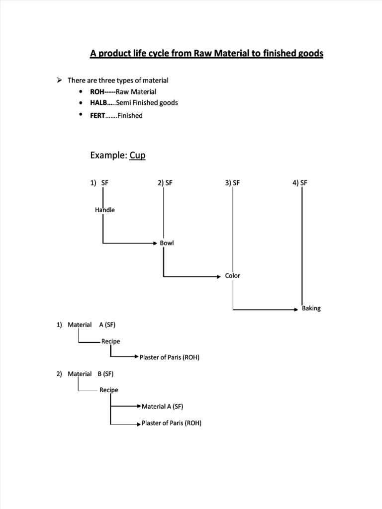 Product Life Cycle: From Raw to Finished | PDF