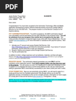 Utk Admission Letter | PDF