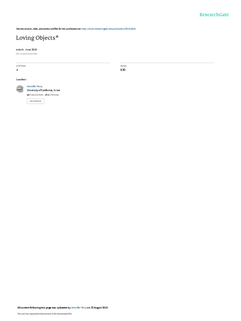 Loving Object | PDF | Asperger Syndrome | Autism