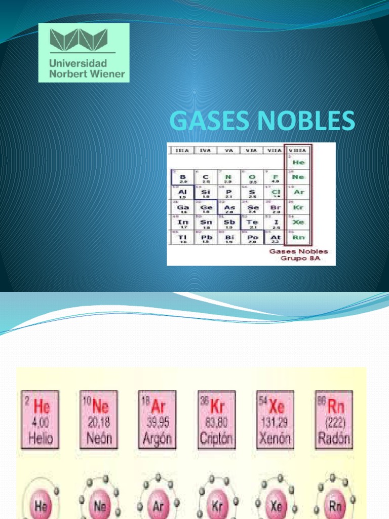 Gases Nobles 1 | PDF | Helio | Química Física