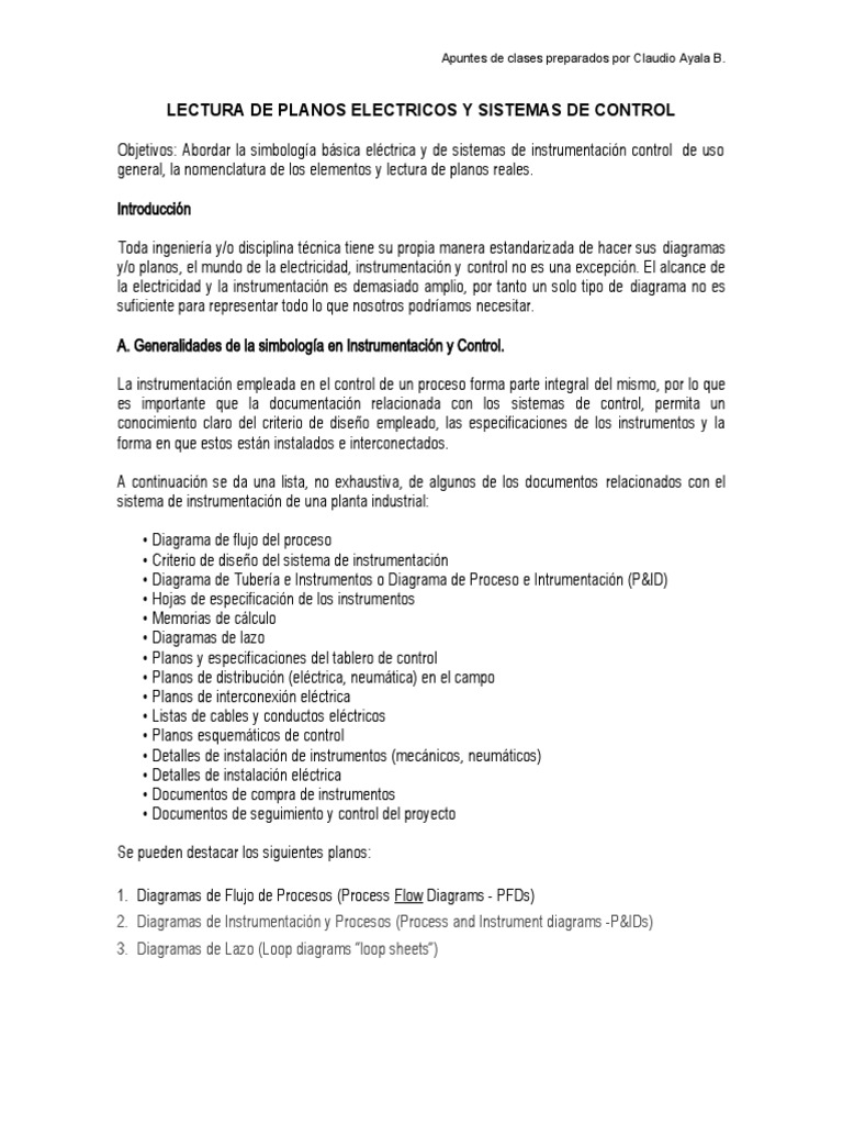 11 - Planos Eléctricos y Sistemas de Control Completo CAB | PDF | Relé ...