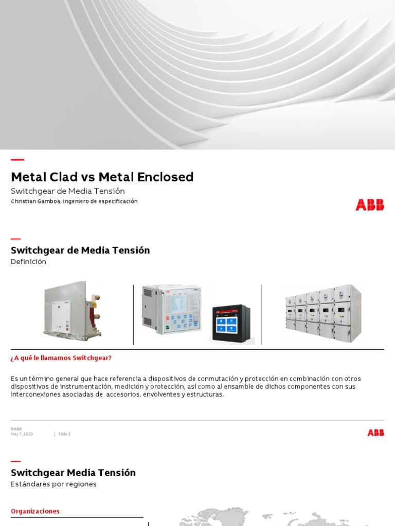 Comparativa: Metal Clad vs Metal Enclosed | PDF | Aislador ...