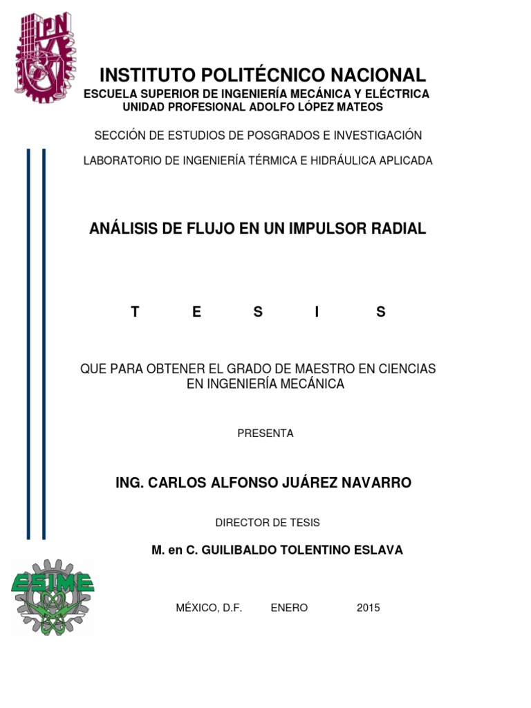 Analisis de Flujo en Un Impulsor Radial PDF | PDF | Turbulencia | Bomba