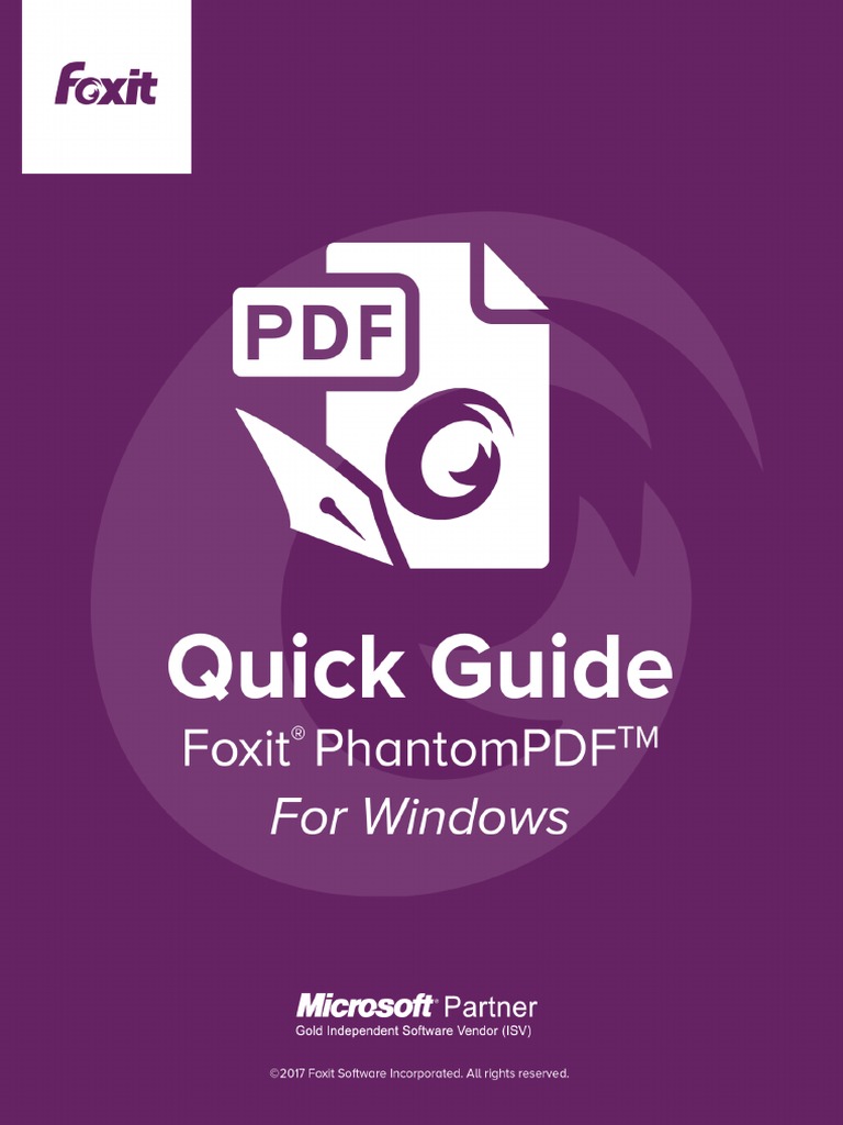 Foxit PhantomPDF - Quick Guide | PDF
