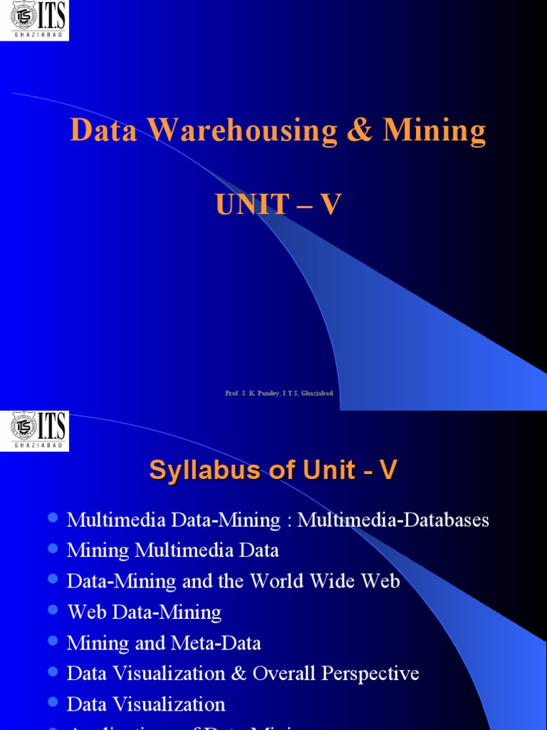 Data Warehousing & Mining: Unit - V | PDF | Internet & Web | World Wide Web