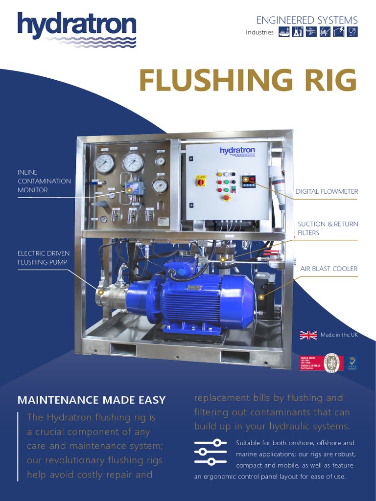 Flushing Rig: Engineered Systems | Download Free PDF | Pump | Flow ...