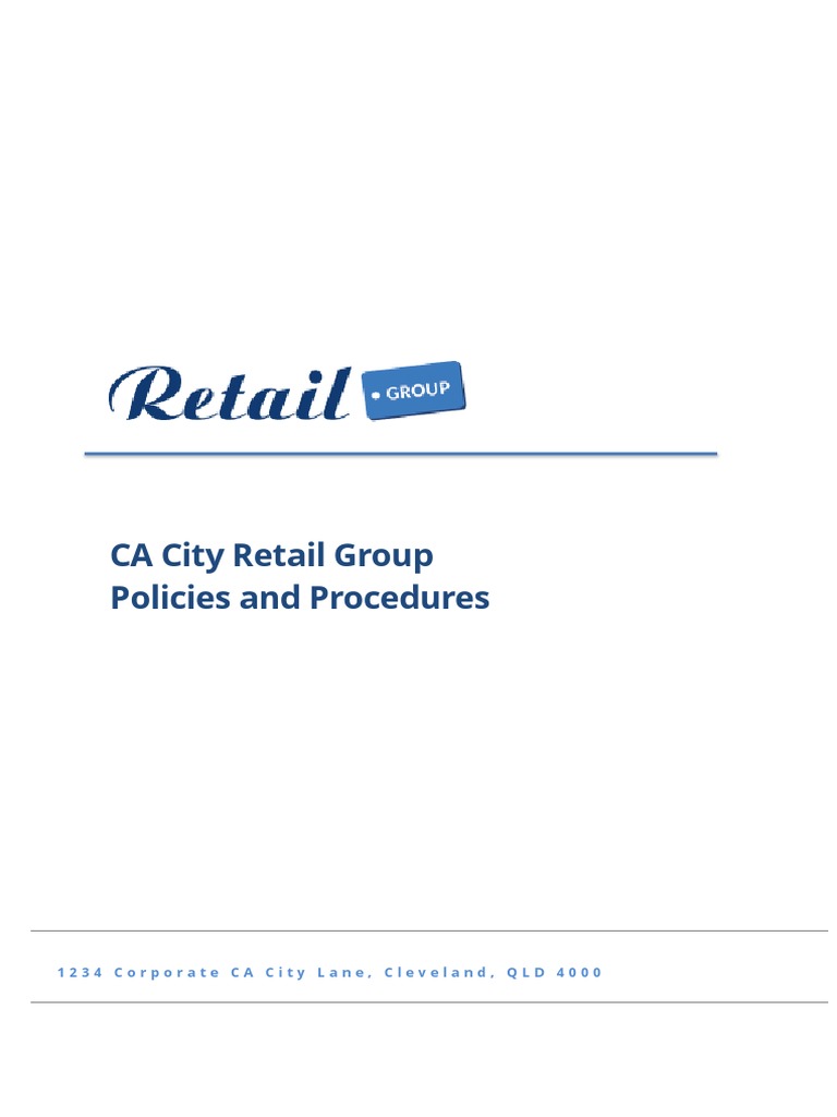 Retail Group Policies and Procedures | PDF | Performance Appraisal ...