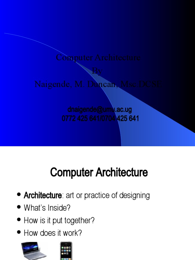 Introduction to Computer Architecture | PDF | Computer Data Storage ...
