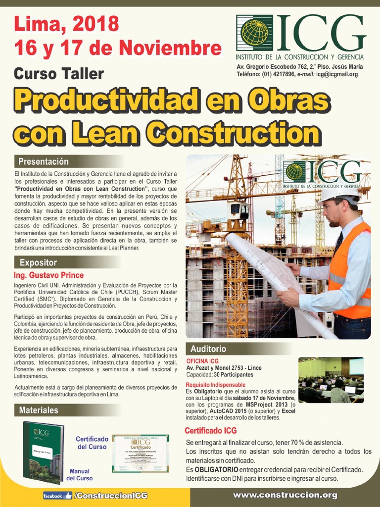 Productividad en Obras Con Lean Construction | PDF | Business