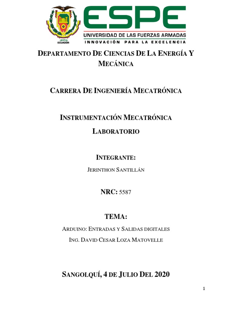 Práctica Entradas y Salidas Digitales | PDF | Relé | Arduino