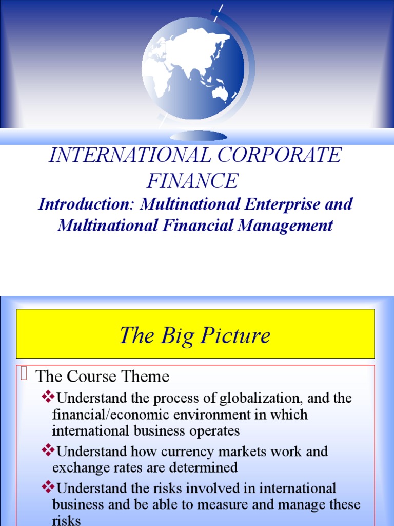 Ch1 - Introduction-1 | PDF | Multinational Corporation | Globalization