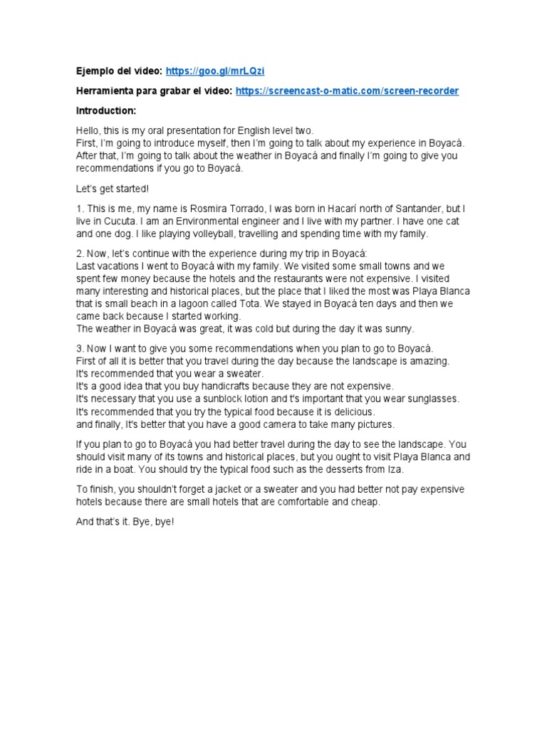 Script Oral Presentation Rosmira | PDF