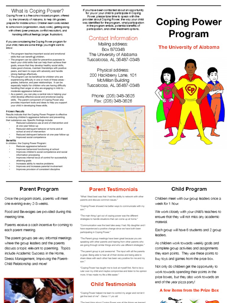 Brochure Coping Power | PDF | Applied Psychology | Cognition