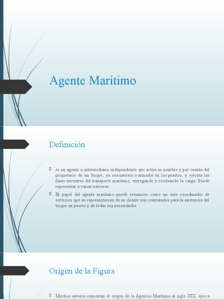 Agente Marítimo | PDF | Gobierno | Servicio de envío