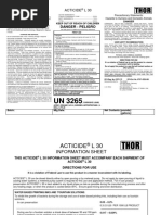 Acticide MBS | PDF | Ink | Disinfectant