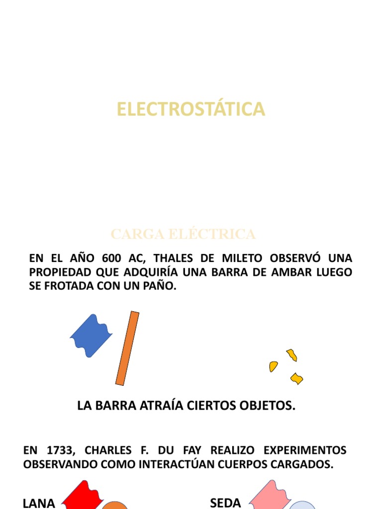 ELECTROSTÁTICA | PDF | Carga eléctrica | Electrostática