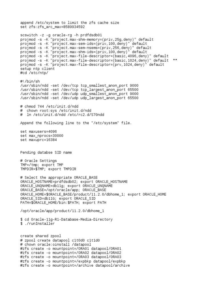 Cluster Setup | PDF | Port (Computer Networking) | Oracle Database