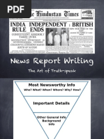News Report Structure | PDF