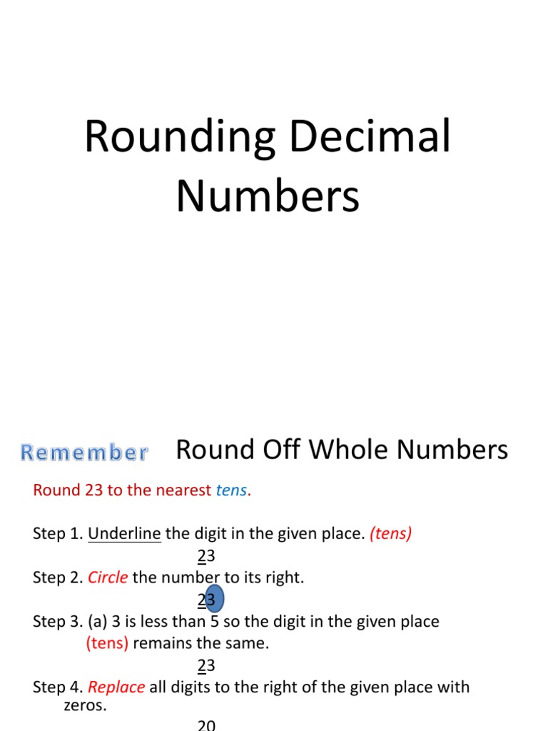 Rounding Decimals | PDF | Significant Figures | Discrete Mathematics