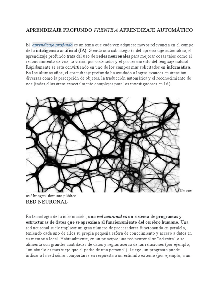 El auge del aprendizaje profundo: Una perspectiva sobre las diferencias ...