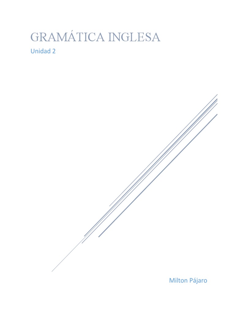 Gramatica Inglesa | PDF | Verb | Question