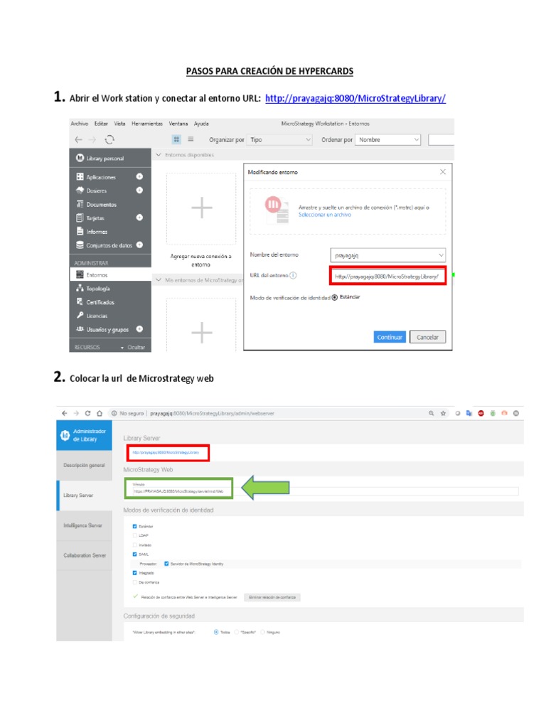Creación de Hypercards en MicroStrategy | PDF | Informática