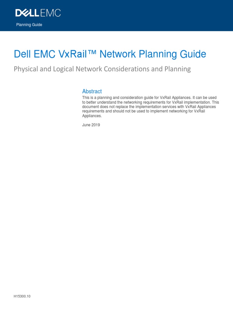 h15300 Vxrail Network Guide | PDF | Computer Network | Network Switch h15300 Vxrail Network Guide | PDF | Computer Network | Network Switch