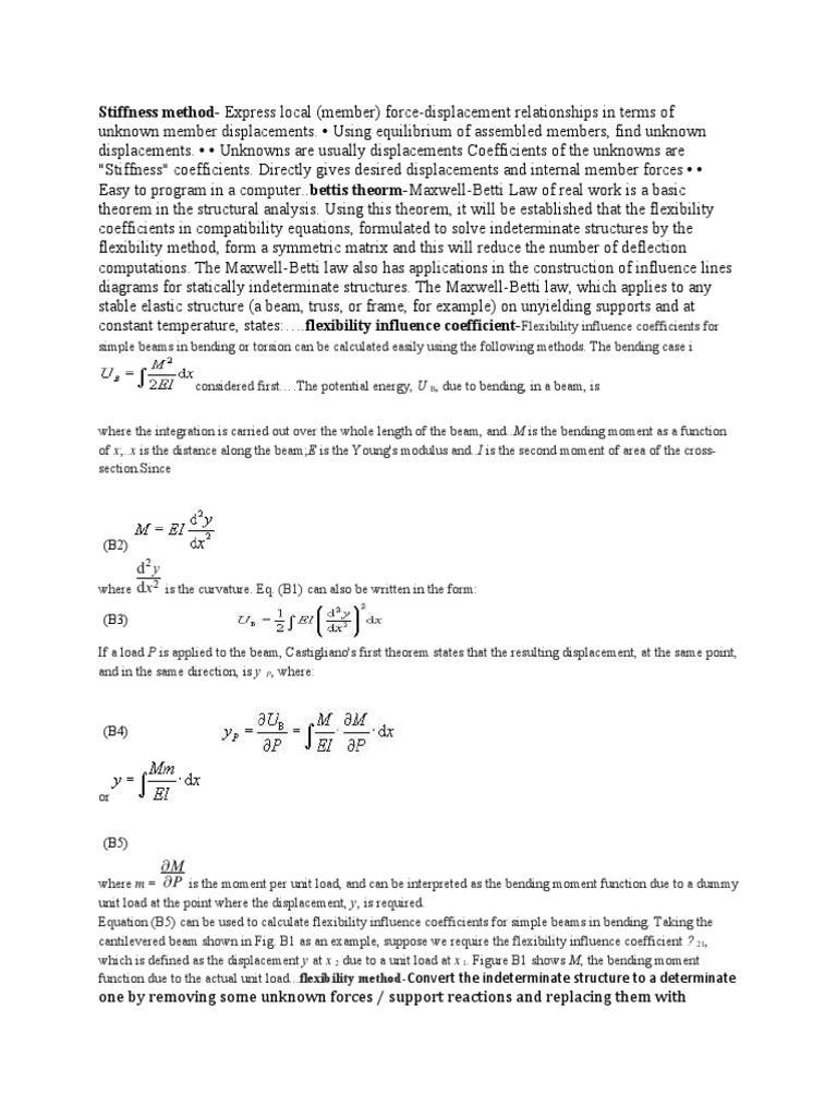 Stiffness Method-Express Local (Member) Force-Displacement ...