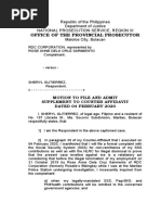 Sample Rejoinder Affidavit | PDF | Affidavit | Government