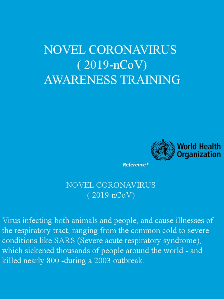 Coronavirus Awareness Training Guide | PDF | Influenza | Immunology