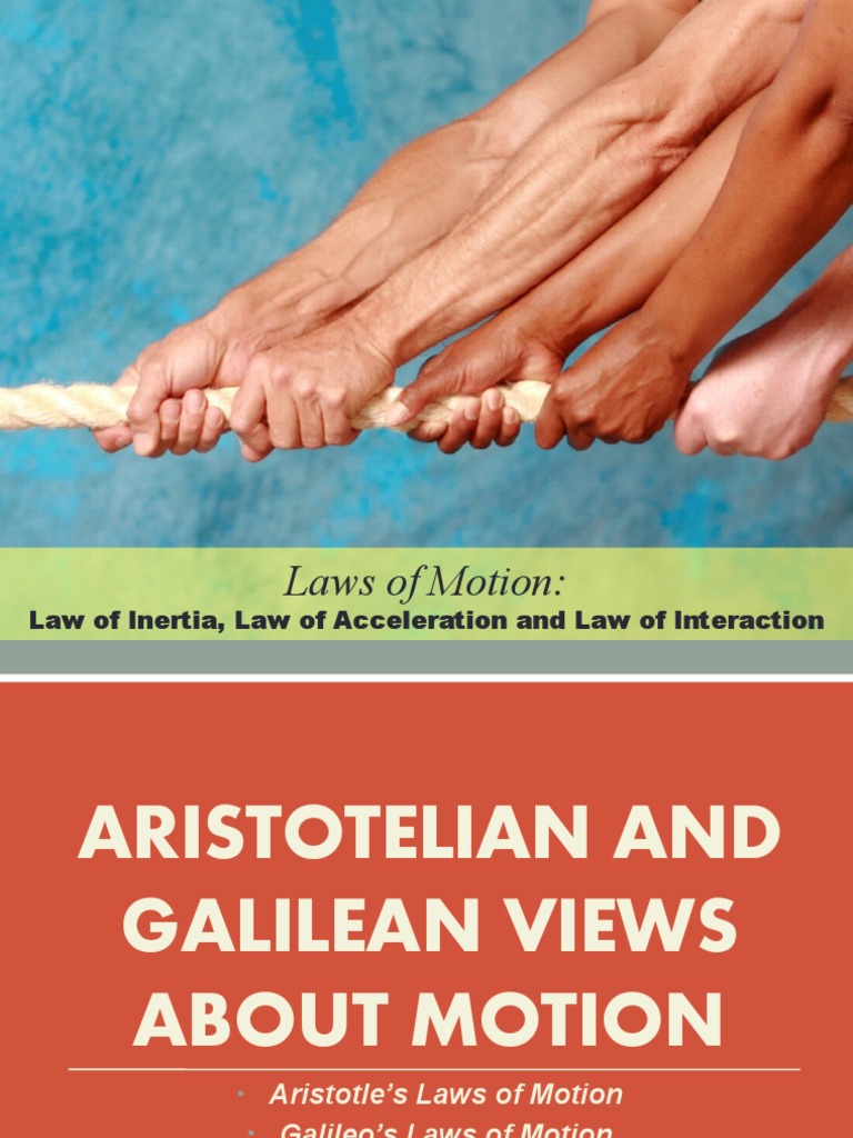 Aristotelian and Galilean Views of Motion: Comparing Aristotle and ...