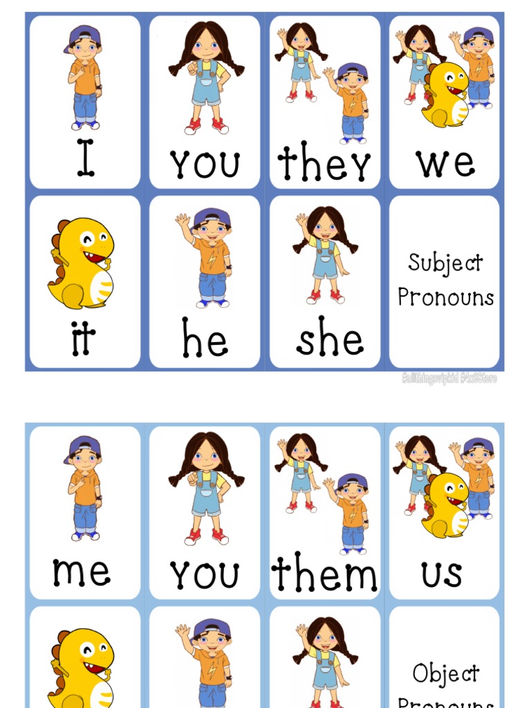 I You They We: Subject Pronouns | PDF