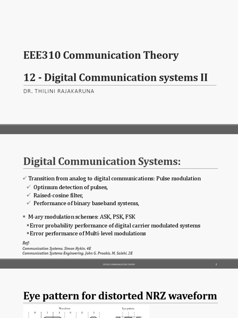 Digital Communication Systems Overview | PDF | Modulation | Wireless