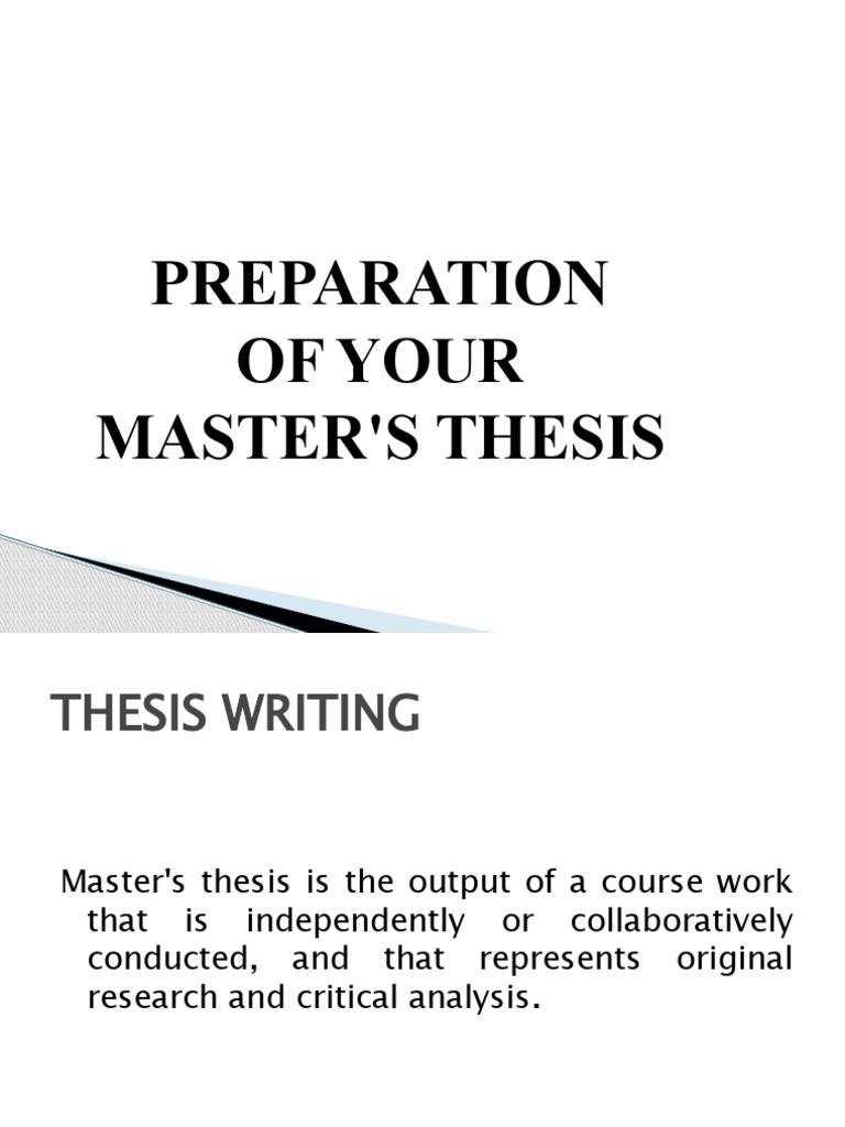 Master's Thesis Preparation Guide | PDF | Data Analysis | Statistics