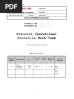 Prosedur Pekerjaan Cleaning Tank 41-T-206 | PDF
