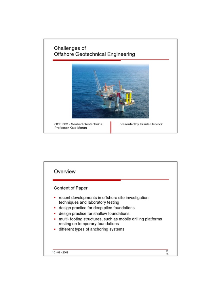 Offshore Geotechnical Engineering Insights | PDF | Deep Foundation ...