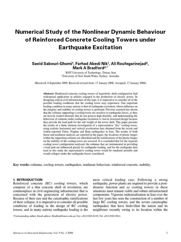 Numerical Study of Cooling Tower in Ansys PDF | PDF | Column ...