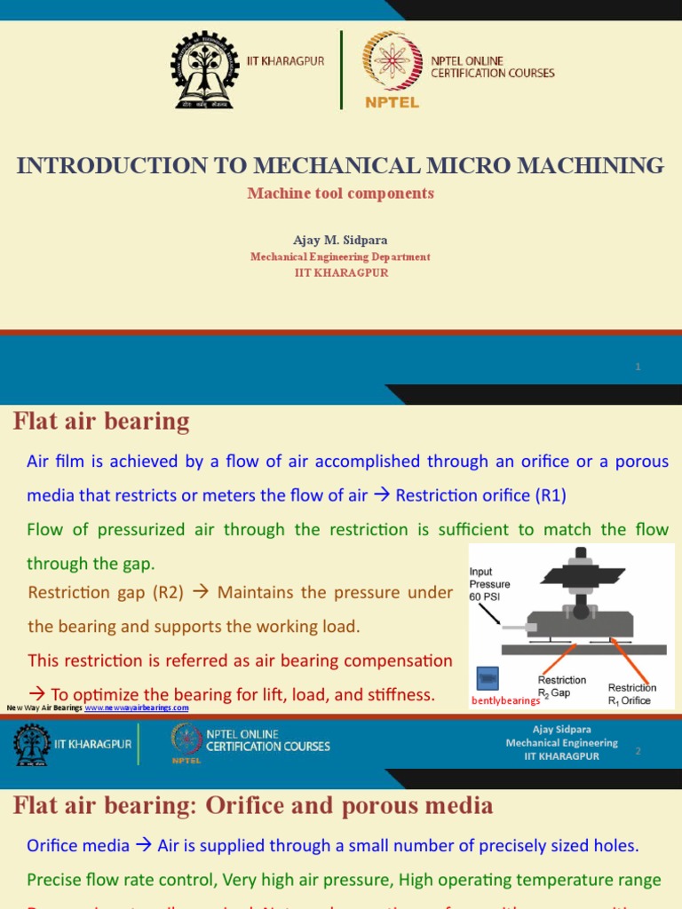 Week 8 Components of Machine Tool | PDF | Bearing (Mechanical ...