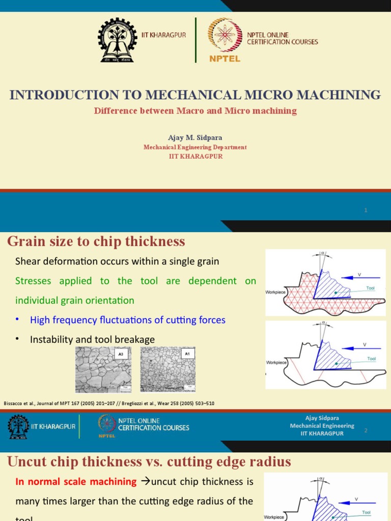 Week 3 Difference Between Micro and Macro Machining | PDF | Fracture ...