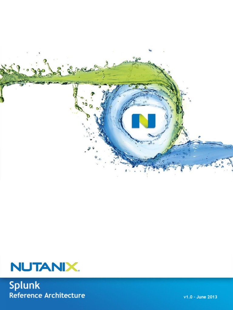 Splunk Nutanix PDF | Download Free PDF | Computer Cluster | Scalability
